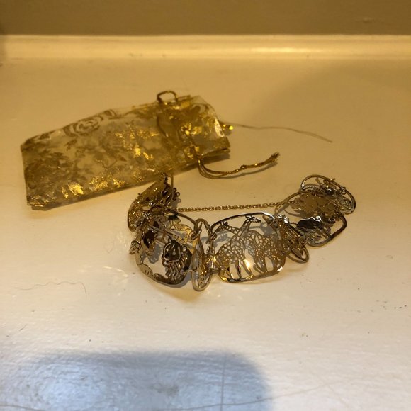 Wild Bryde | Jewelry | Vintage Wild Bryde Gold African Safari Bracelet ...